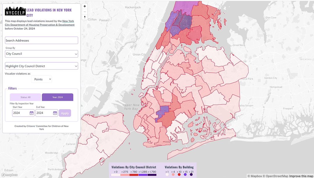 Lead Violation Advocacy Continues with An Interactive Mapping Tool ...